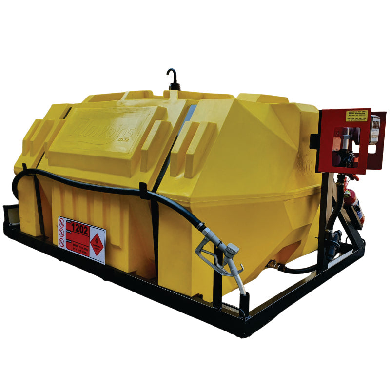 2500l Diesel bowser - Horizontal Stationary/Bakkie Units - Flowbins