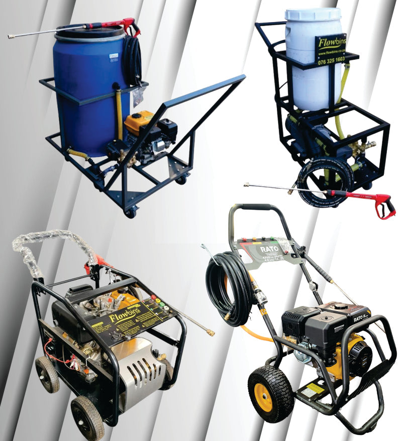 High Pressure washer Trolley Units - Flowbins