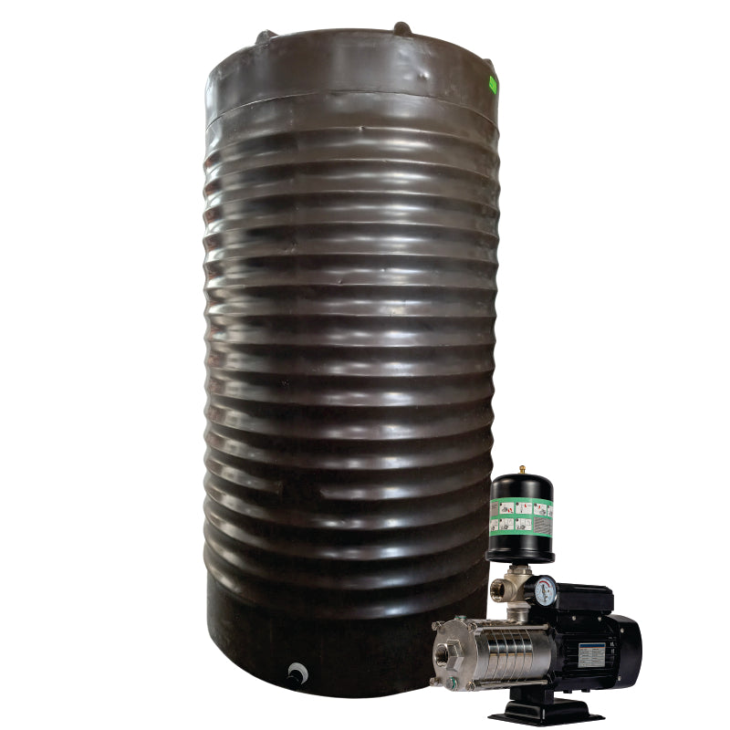 1000l Slim tank and 1.5kw Intelli VSD Booster pump - Flowbins