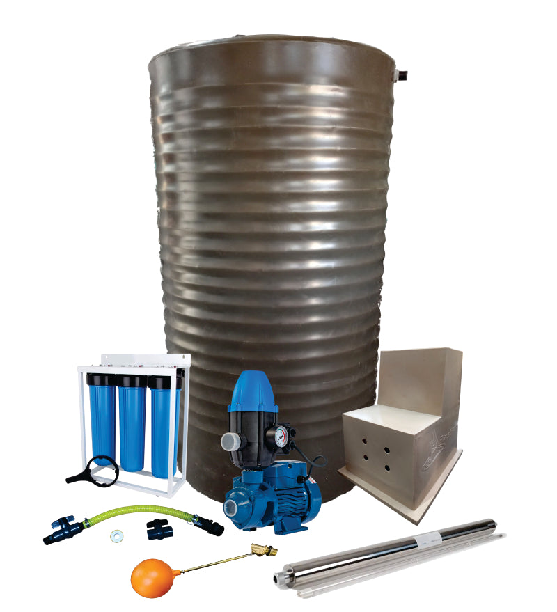 Water tank Combo Full House: 1200l slim tank & 0.75kw Peripheral Water ...