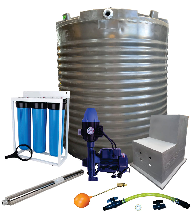 Water tank Combo Full House 2200l Water tank & 1.1kw Monoblock Water P - Flowbins
