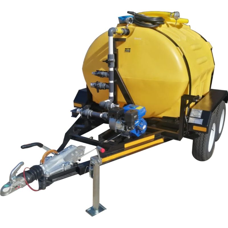 2500l Water Bowser Trailer 2.5bar-Exec Braked | Flowbins - Flowbins